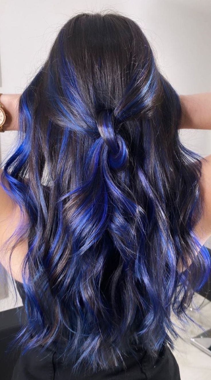 Witness the Magic: 10 Gorgeous Blue-Black Hair Looks - Stylecrazeblog