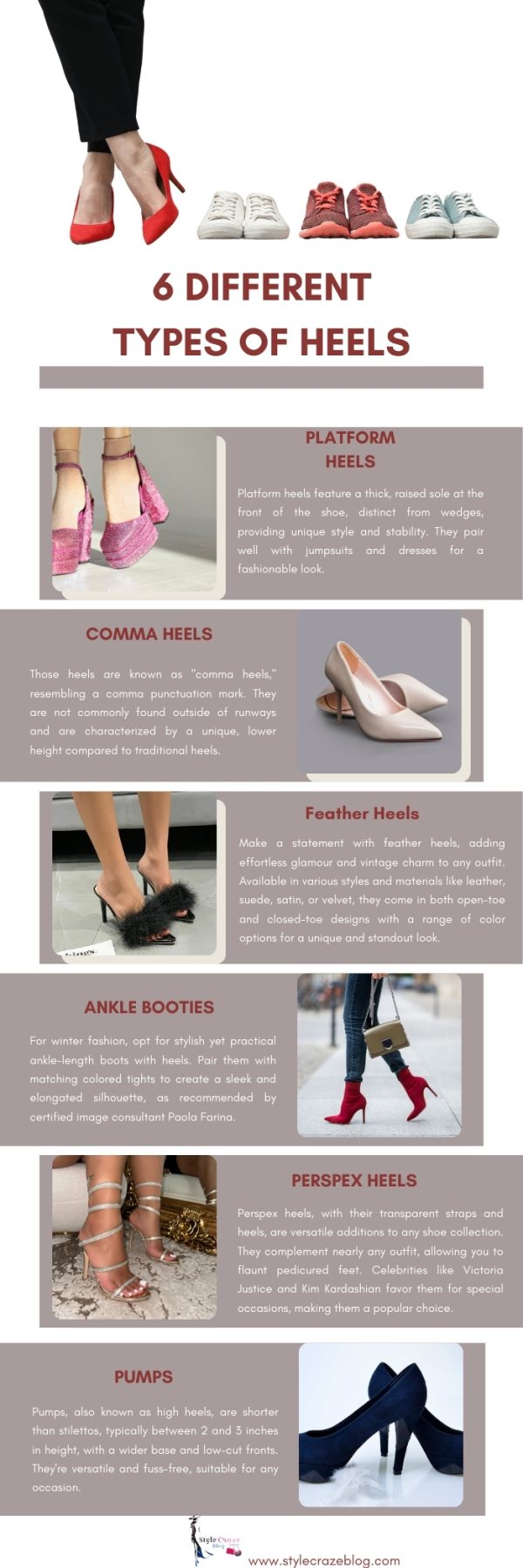 13 Different Types Of Heels To Rock Any Look - Stylecrazeblog