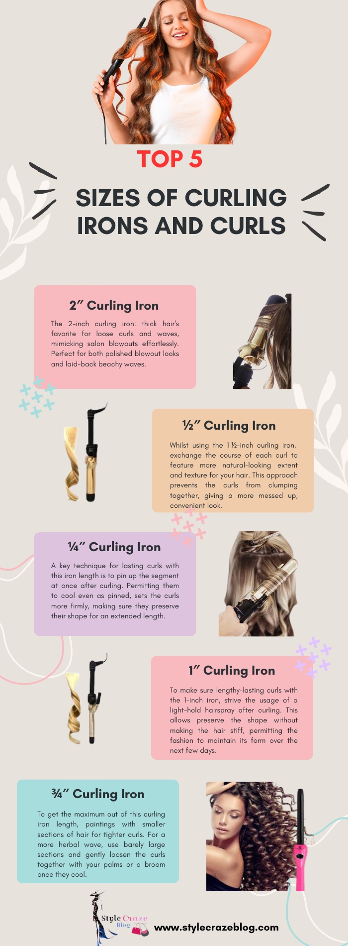 The Ultimate Curling Iron Size Guide For All Hair Lengths - Stylecrazeblog